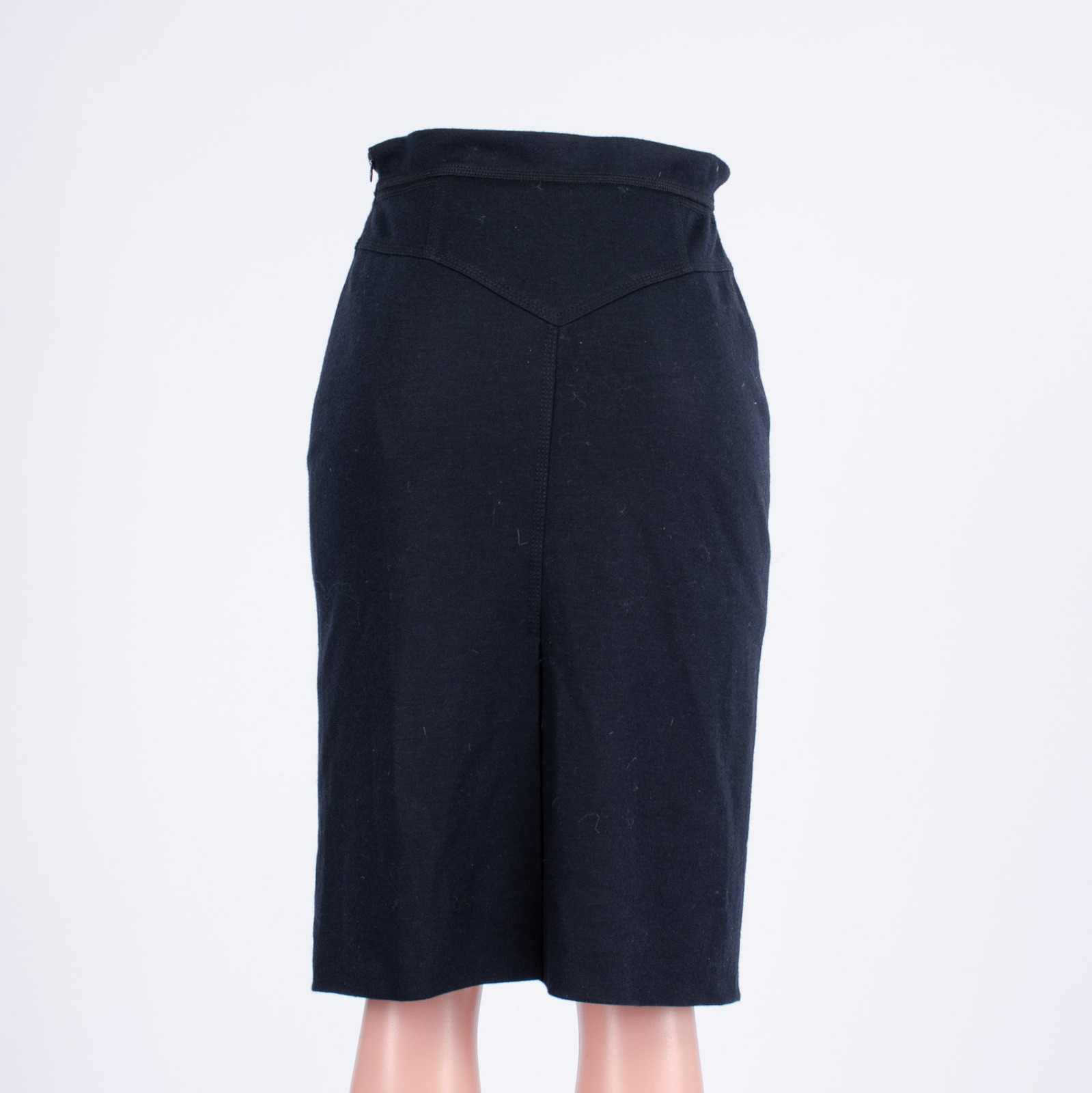 NWT Basler Navy Virgin Wool Skirt