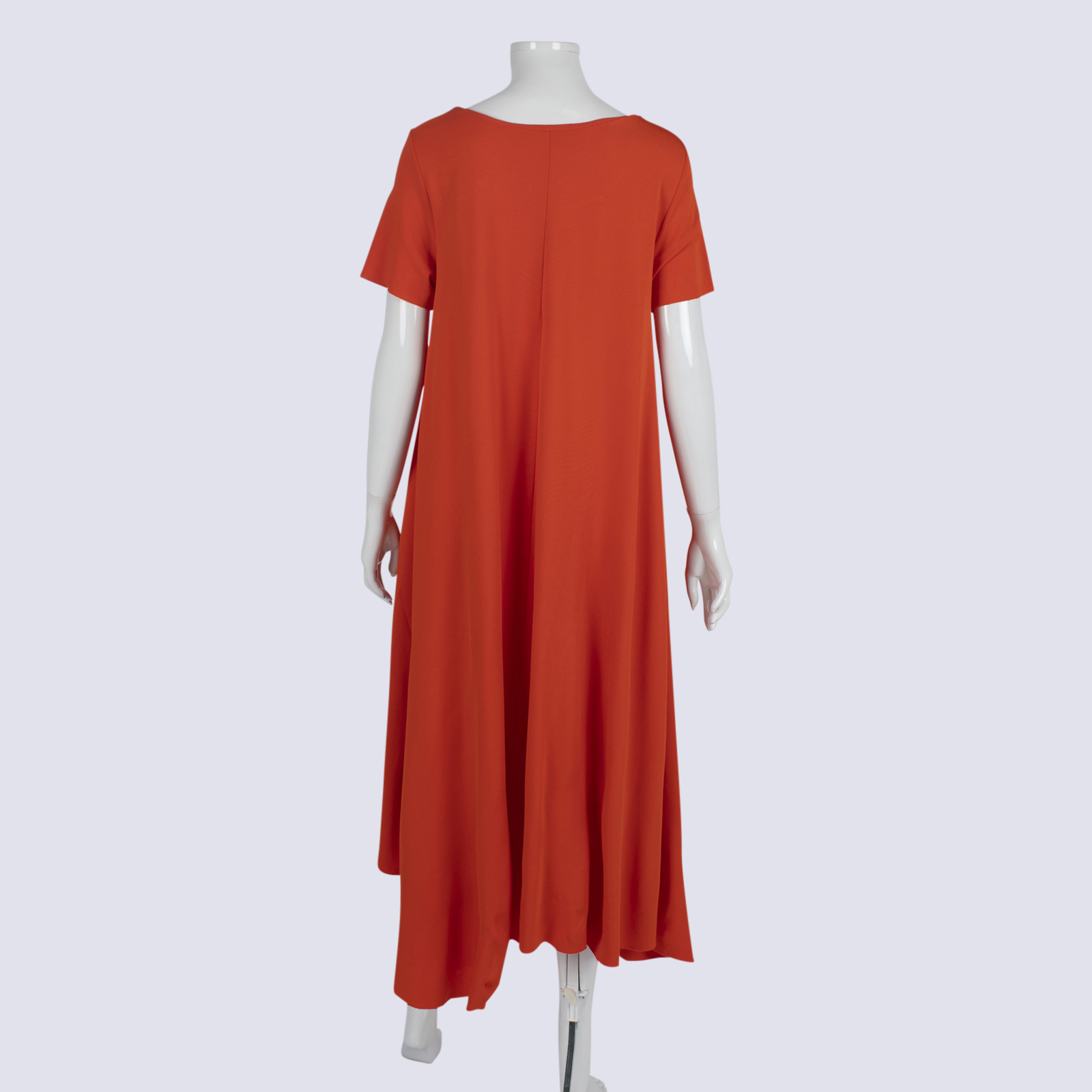 Cos Red Hankerchief Hem Dress