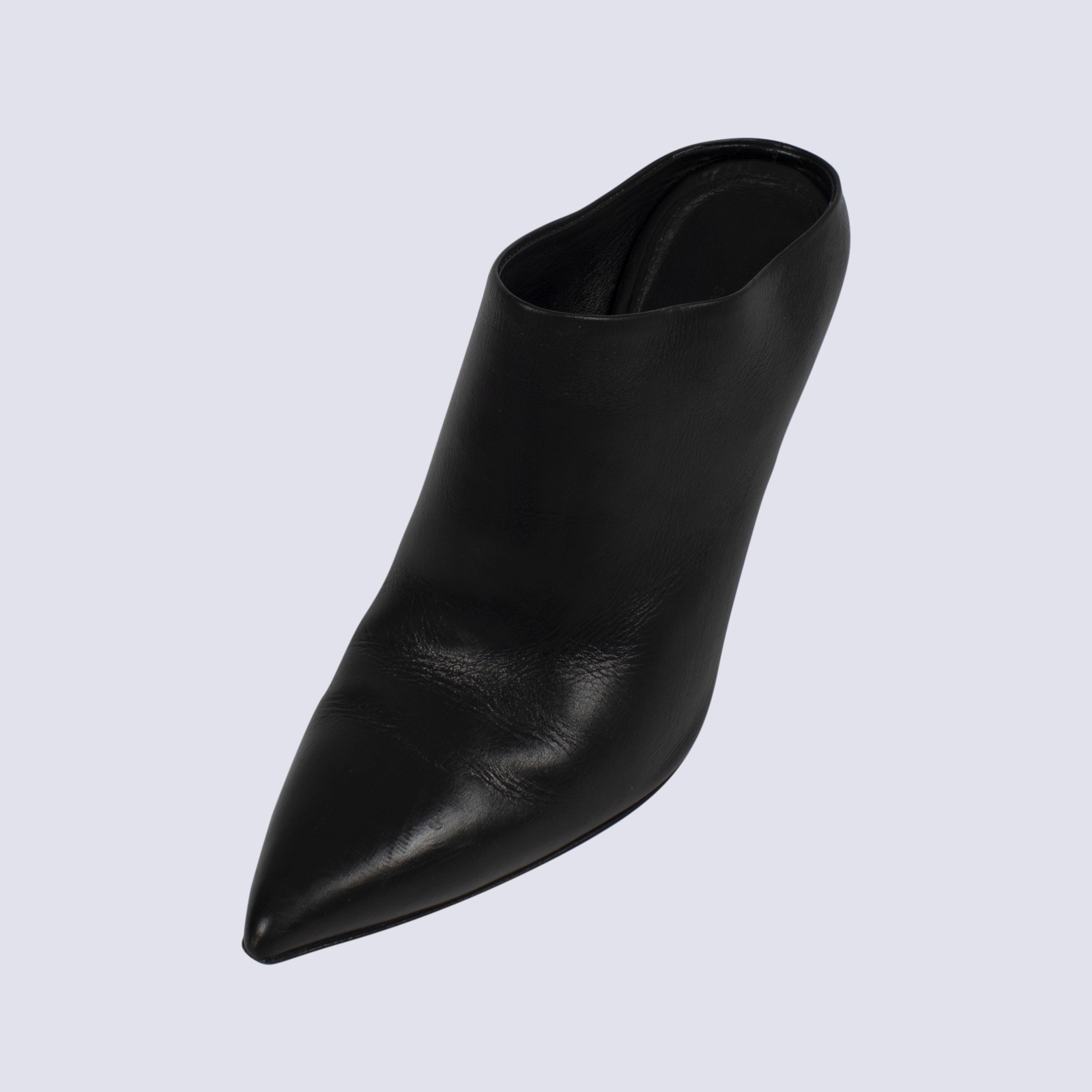 Scanlan Theodore Leather Mules w Perspex Heel