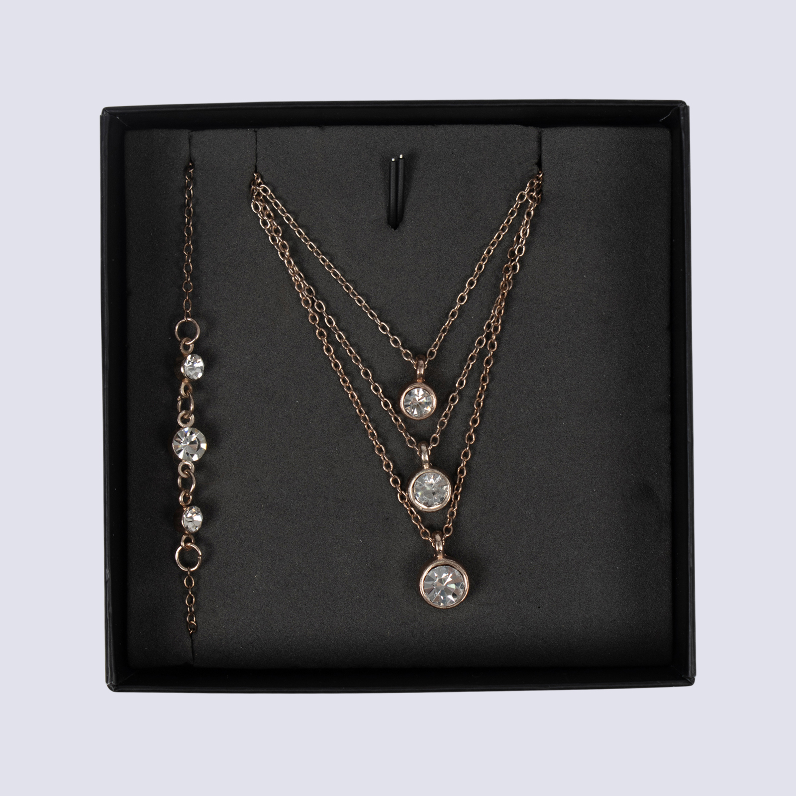 Pierre Cardin Vintage Triple Loop Nnecklace & Bracelet Set