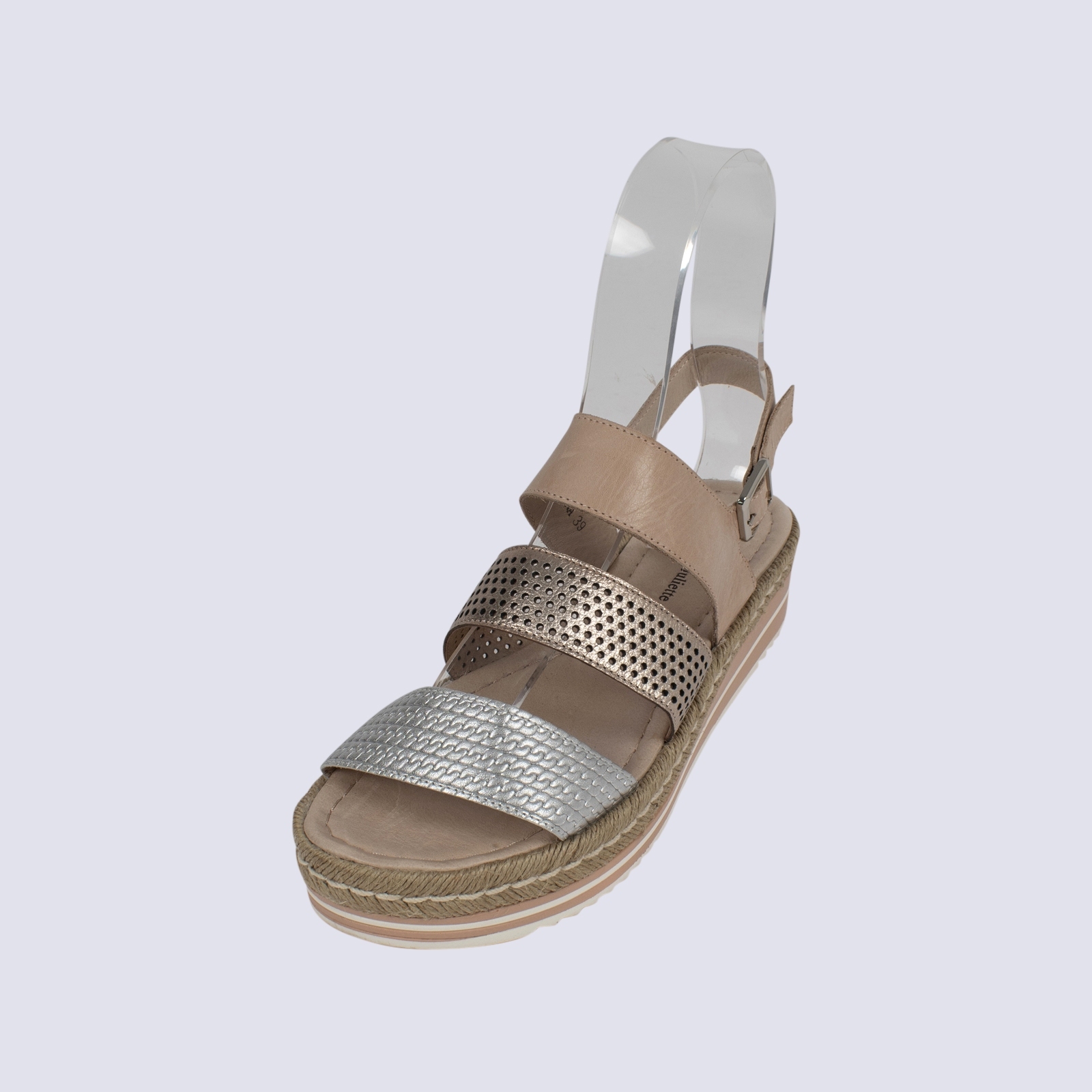 Django & Juliette Akidna Platform Leather Sandal