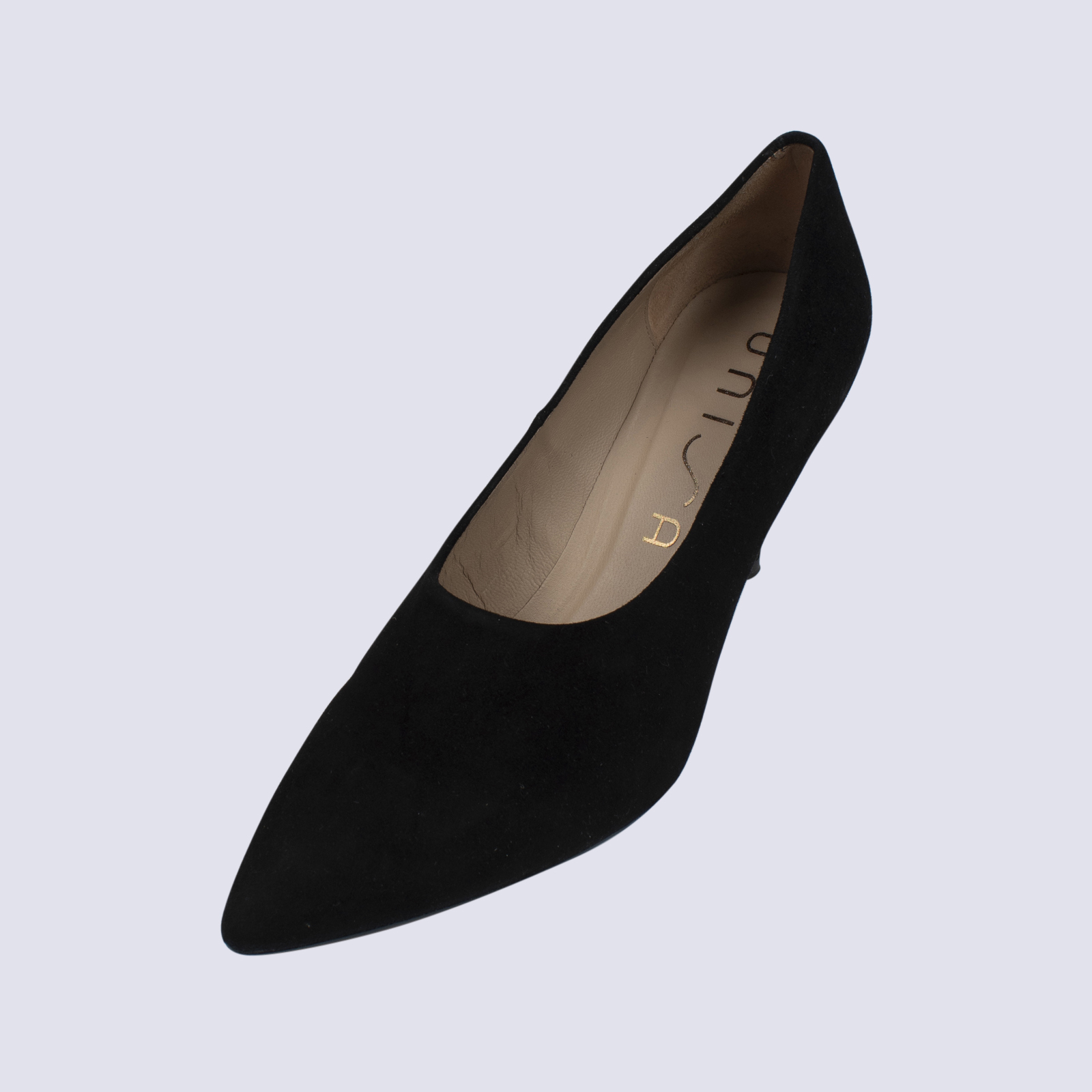 Unisa Black Suede Courts