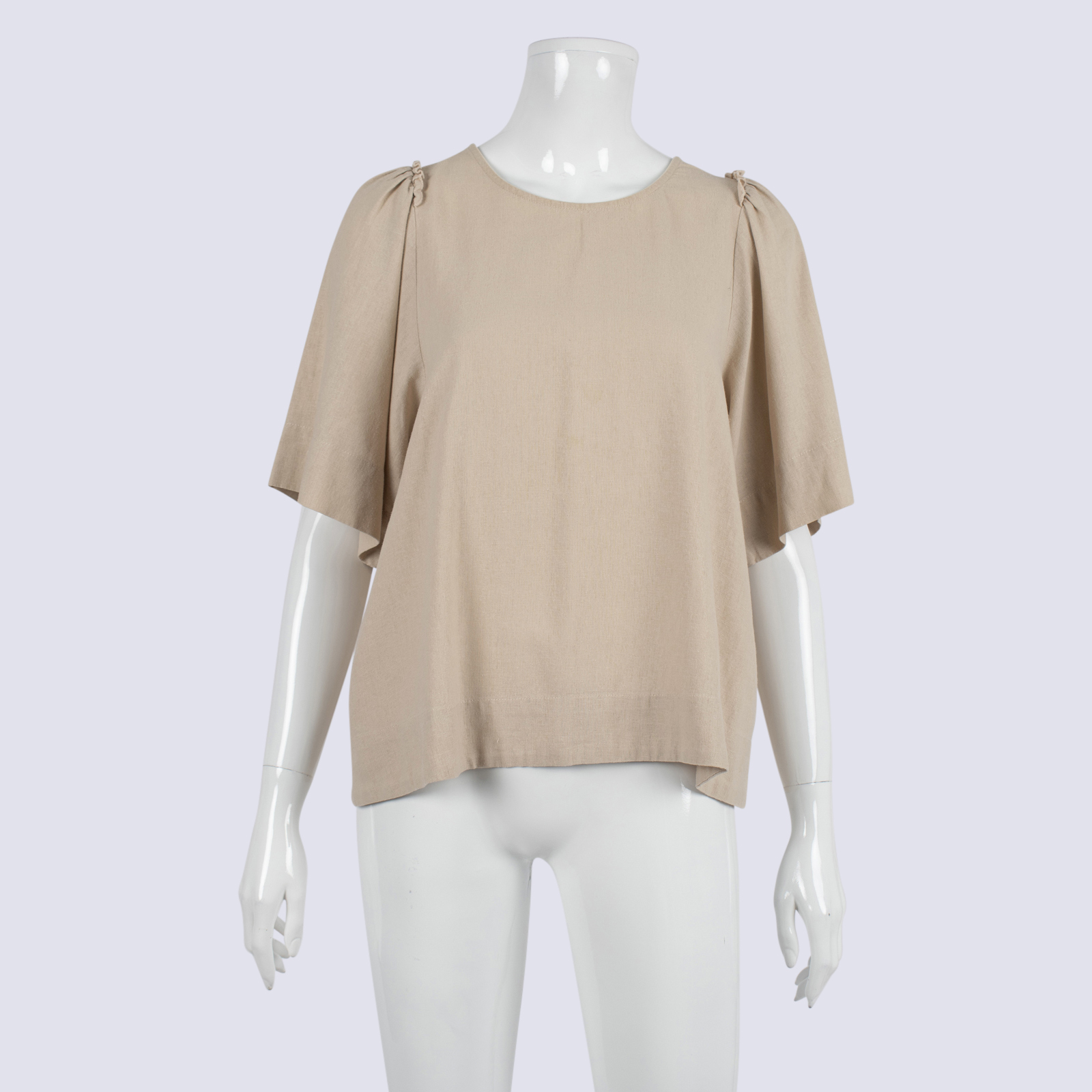 Seed Linen Short Sleeve Top - Seen