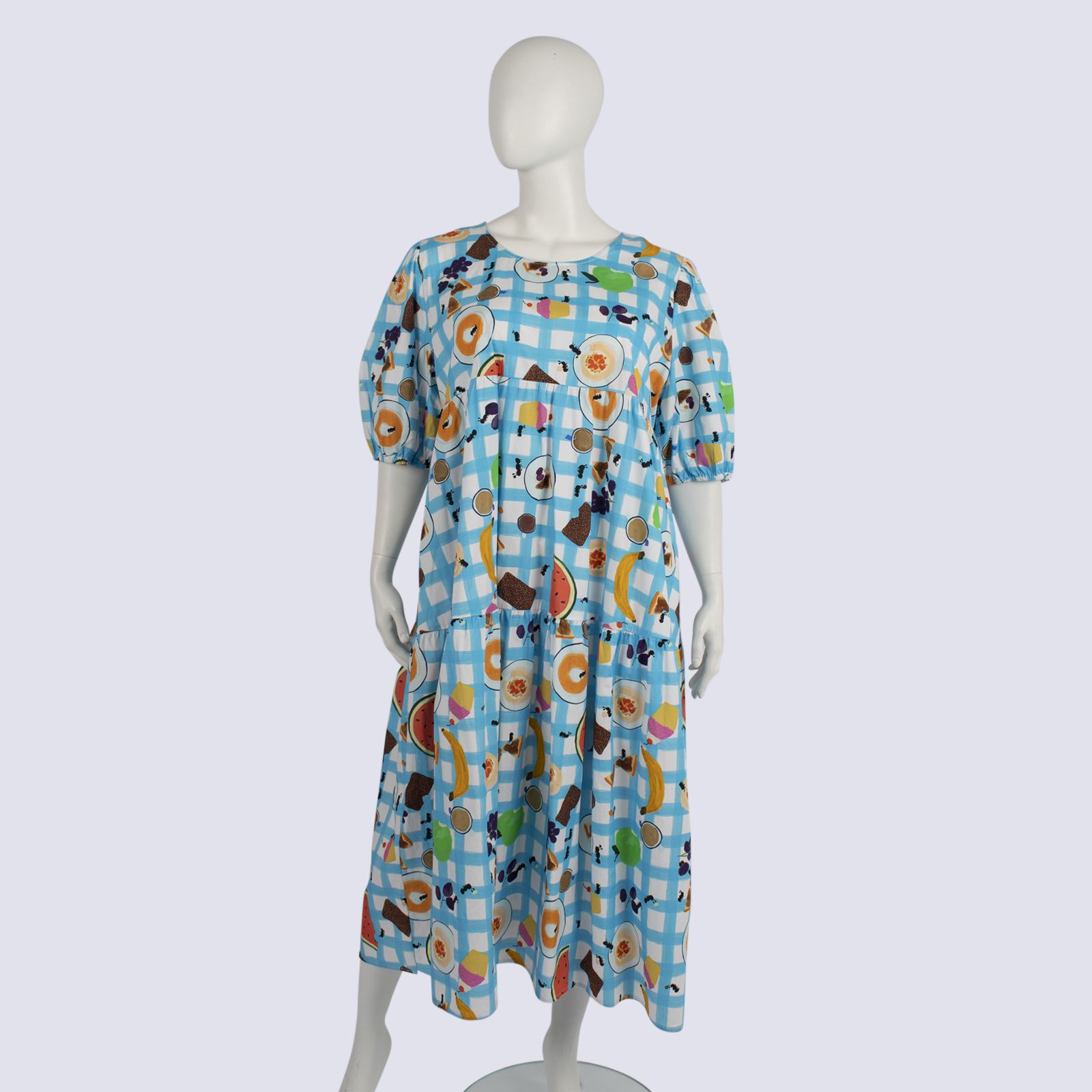 NWOT Breakfast Picnic Puff Sleeve Dress - Jericho Road