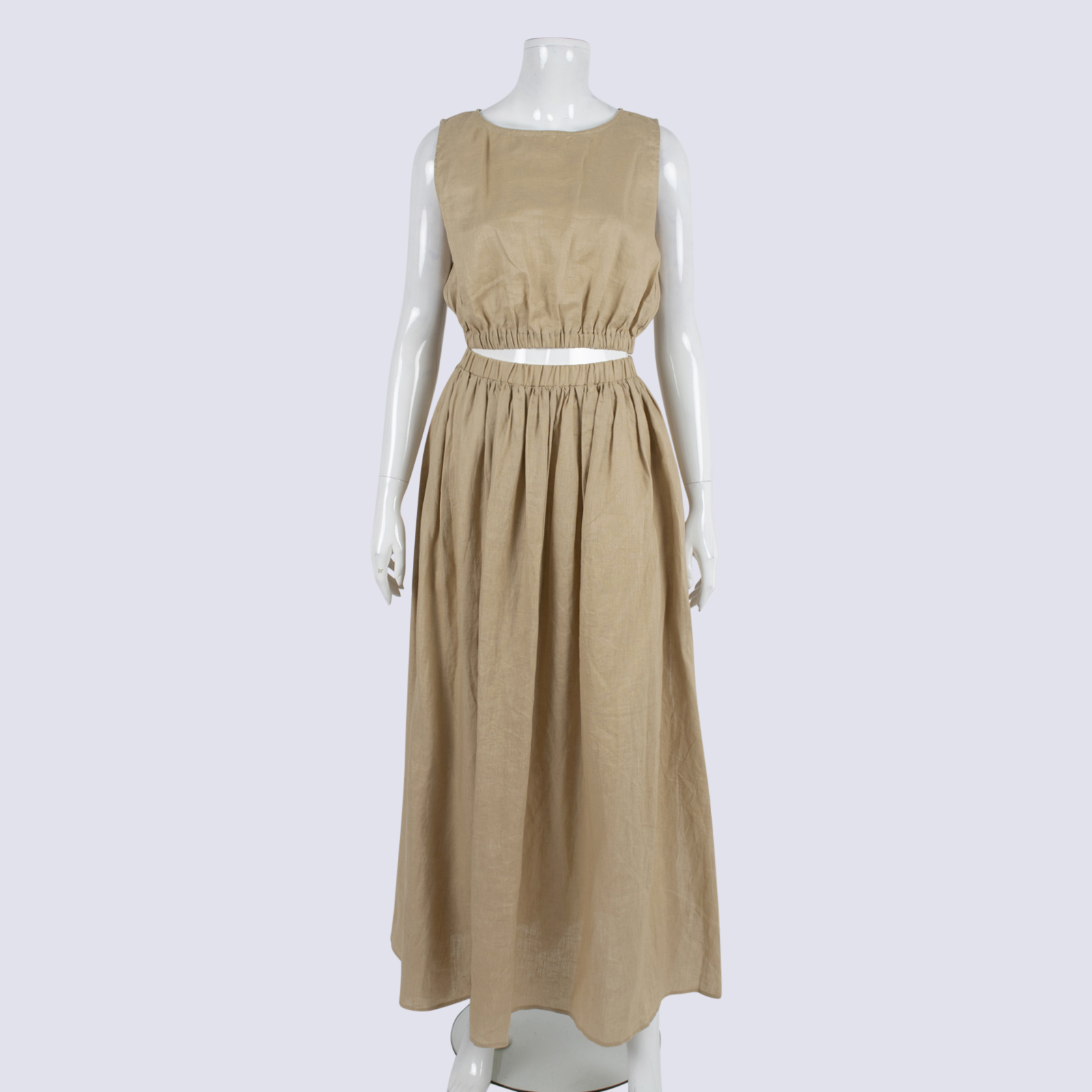 Dissh Linen Top & Skirt Set