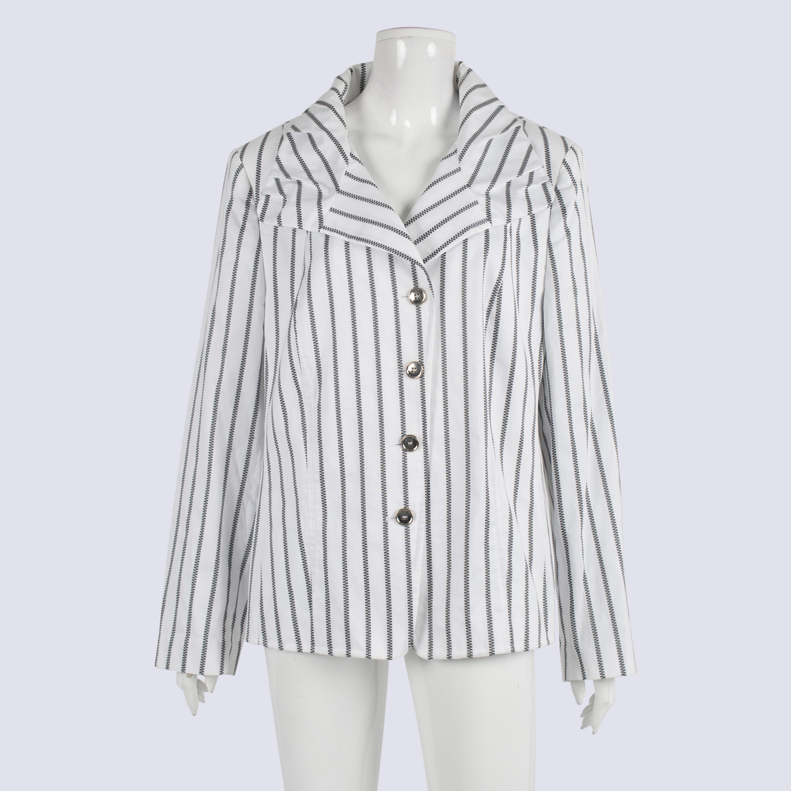 Basler Stripe Jacket With Gold Buttons